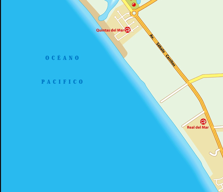 Mazatlan Mexico Interactive Map A1
