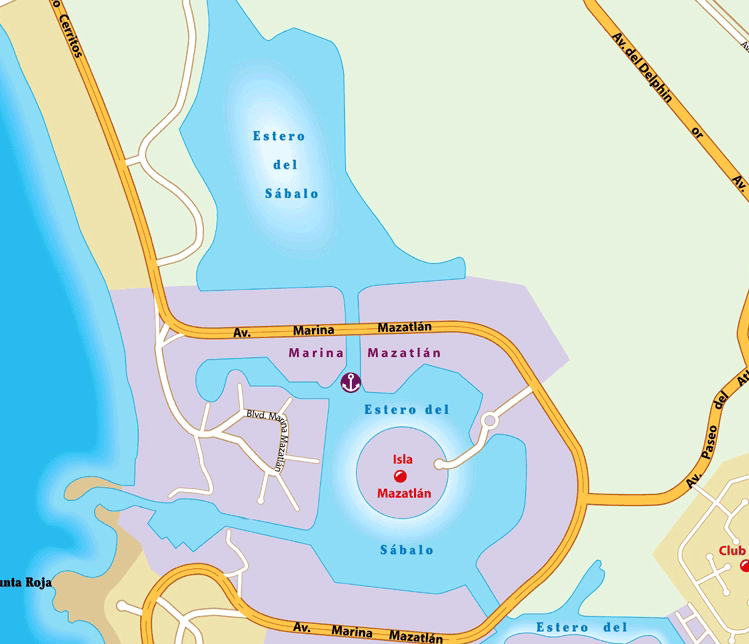 Mazatlan Mexico Interactive Map B2
